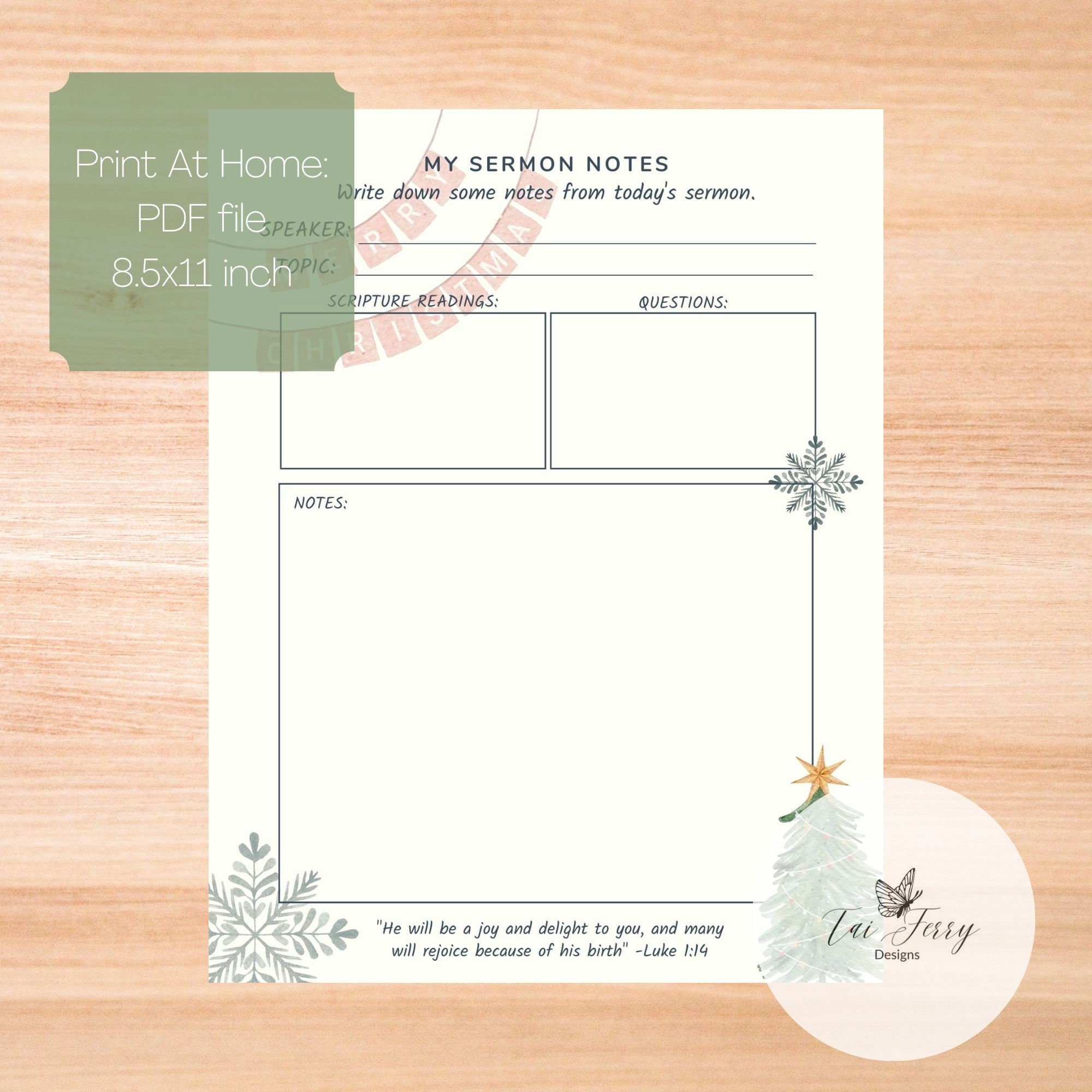 Christmas Worship/sermon Notes for Kids, Sermon Notes, Christian ...