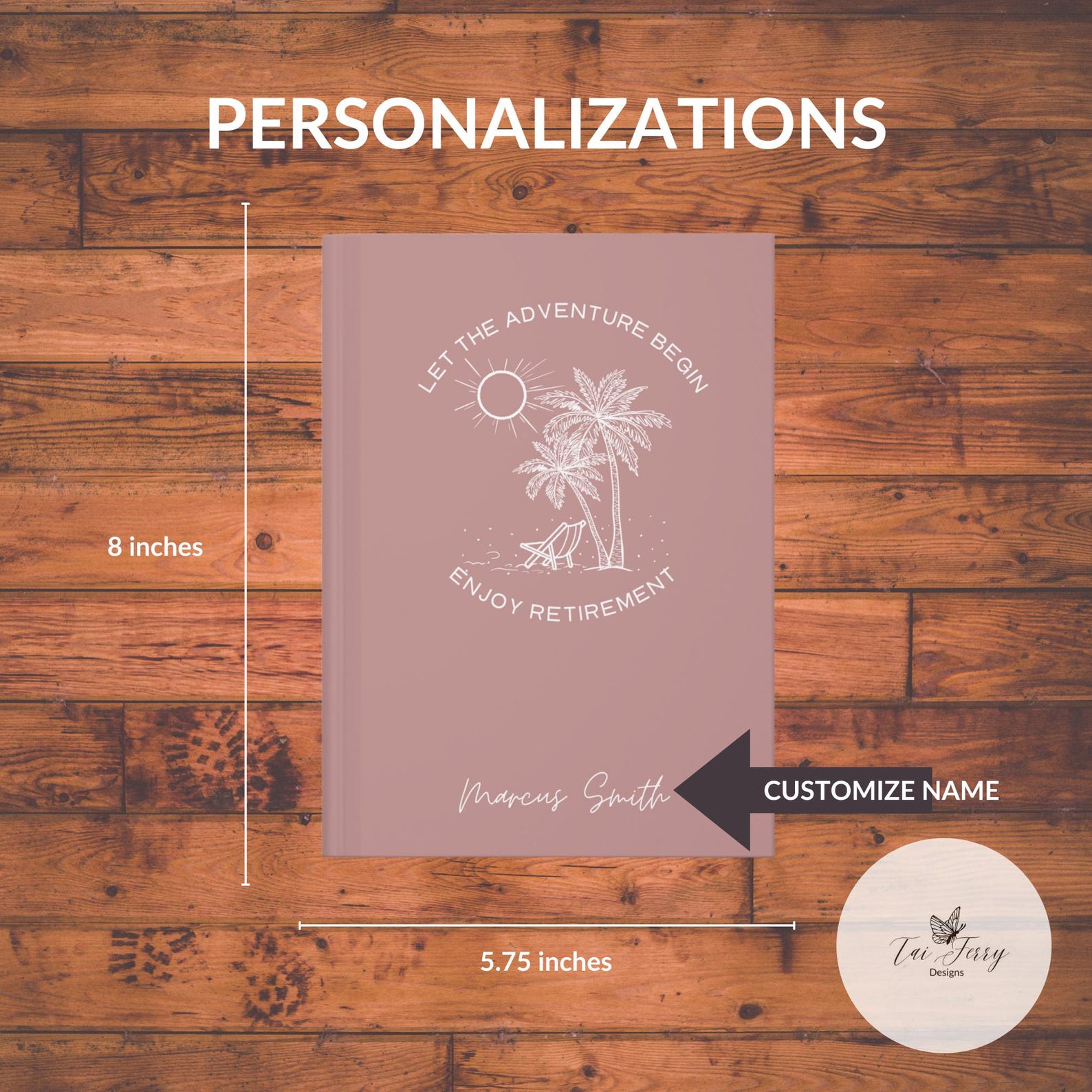 Personalized Retirement Journal: Beach Theme Gift - Etsy