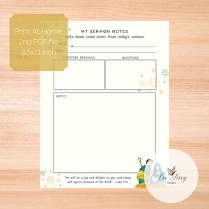 Christmas Worship/sermon Notes for Kids, Sermon Notes, Christian ...
