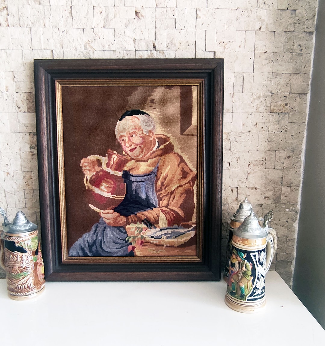 Vintage Handmade Gobelin Tapestry, Wall Art, Medieval Tapestry Wall ...
