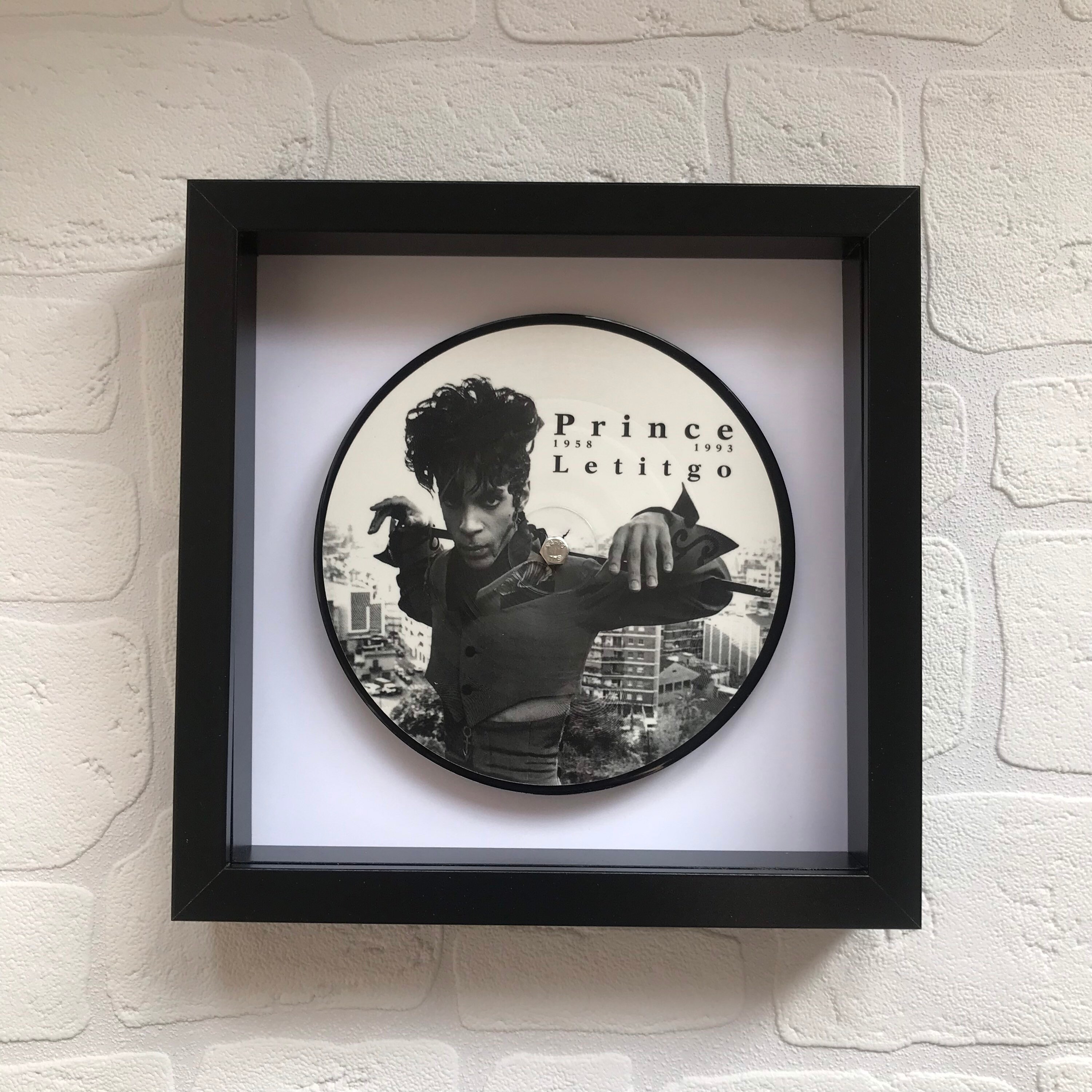 Prince : Let It Go Framed 7 Vinyl Record Picture Disc | Etsy