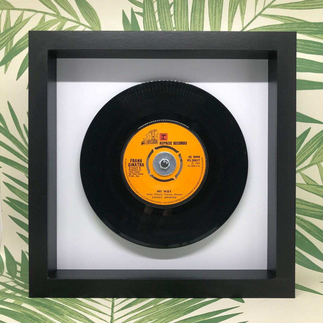 Frank Sinatra : My Way, Framed 7 Vinyl Record - Etsy