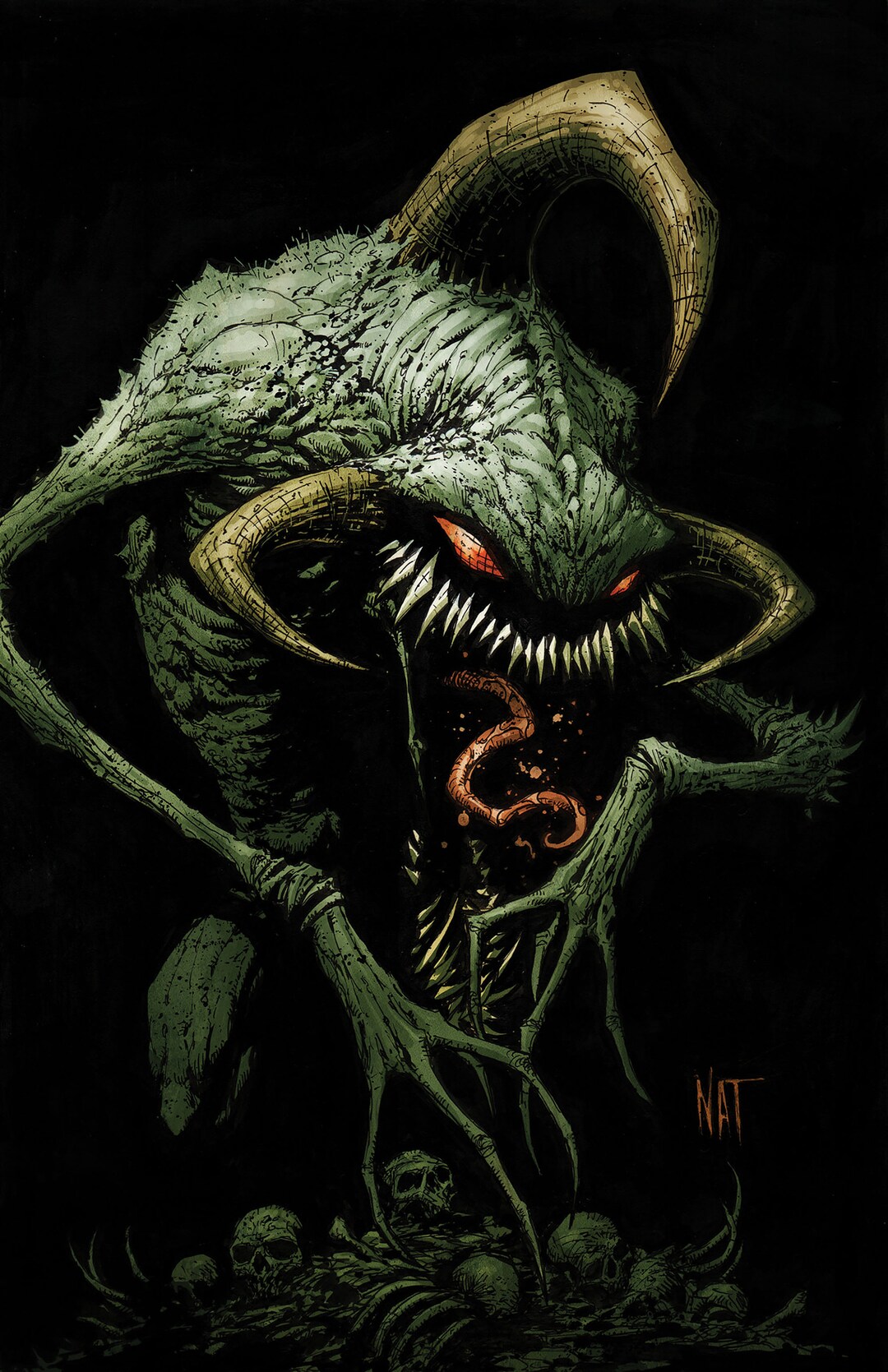 Violator, 12x18, Art Print, Spawn, Nat Jones, Comic Books, Spawn Comic ...