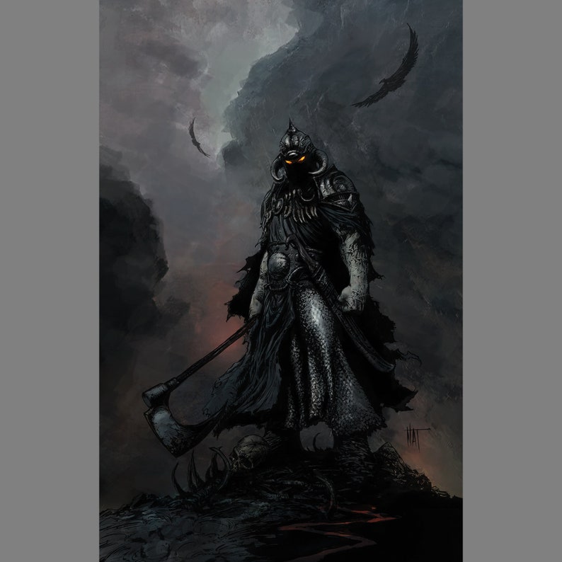 Death Dealer Poster 20x30 Nat Jones Art Print Comic - Etsy