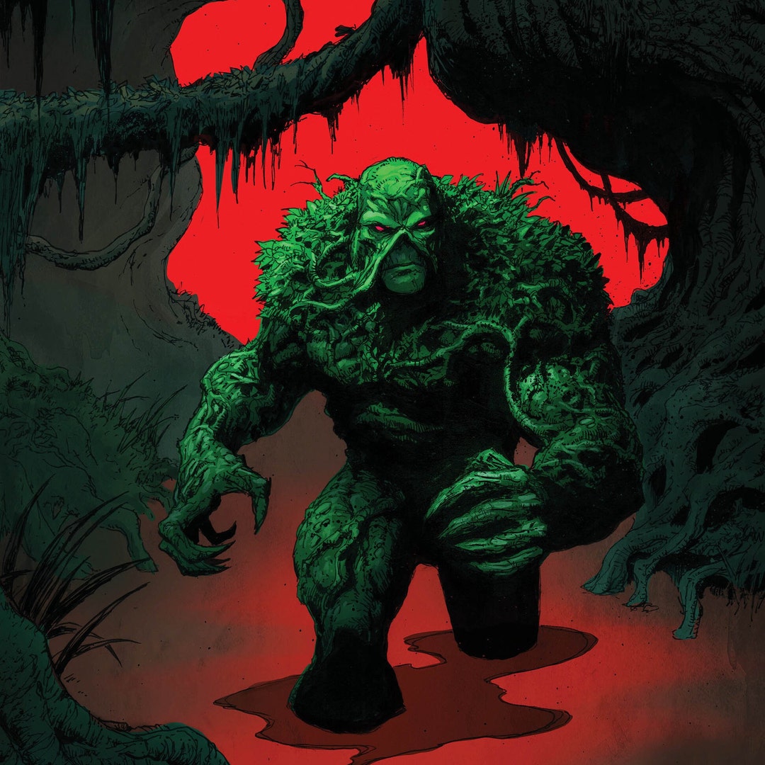 Swamp Thing, 6 by 9, Print, Nat Jones, Art Print, Famous Monsters ...