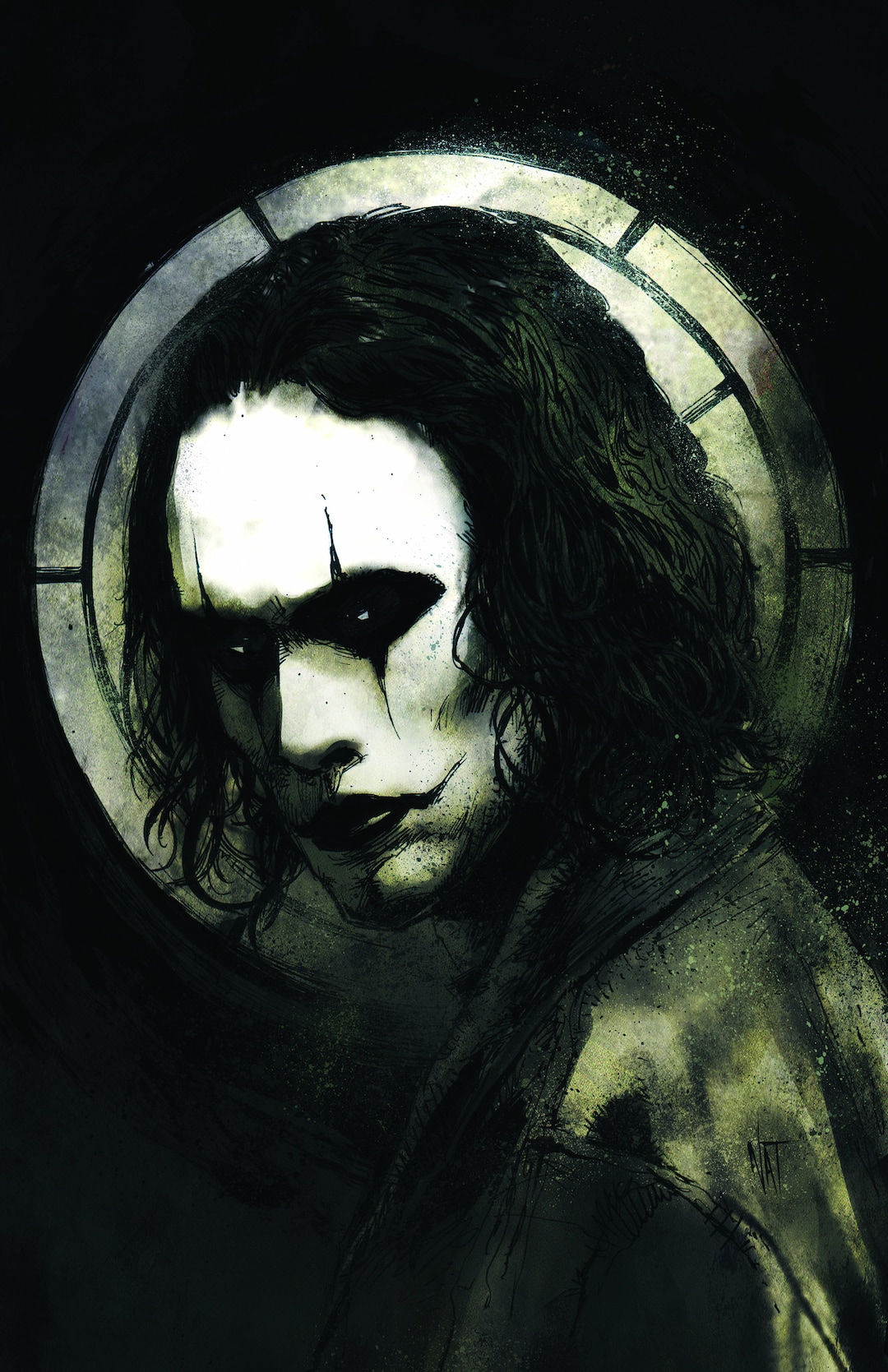 The Crow, 12 by 18, Art Print, Nat Jones, Crow, Gothic, Horror, Comic ...