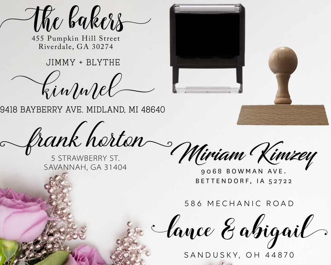 Personalized Return Address Stamp: Self-inking Custom Stamper - Etsy