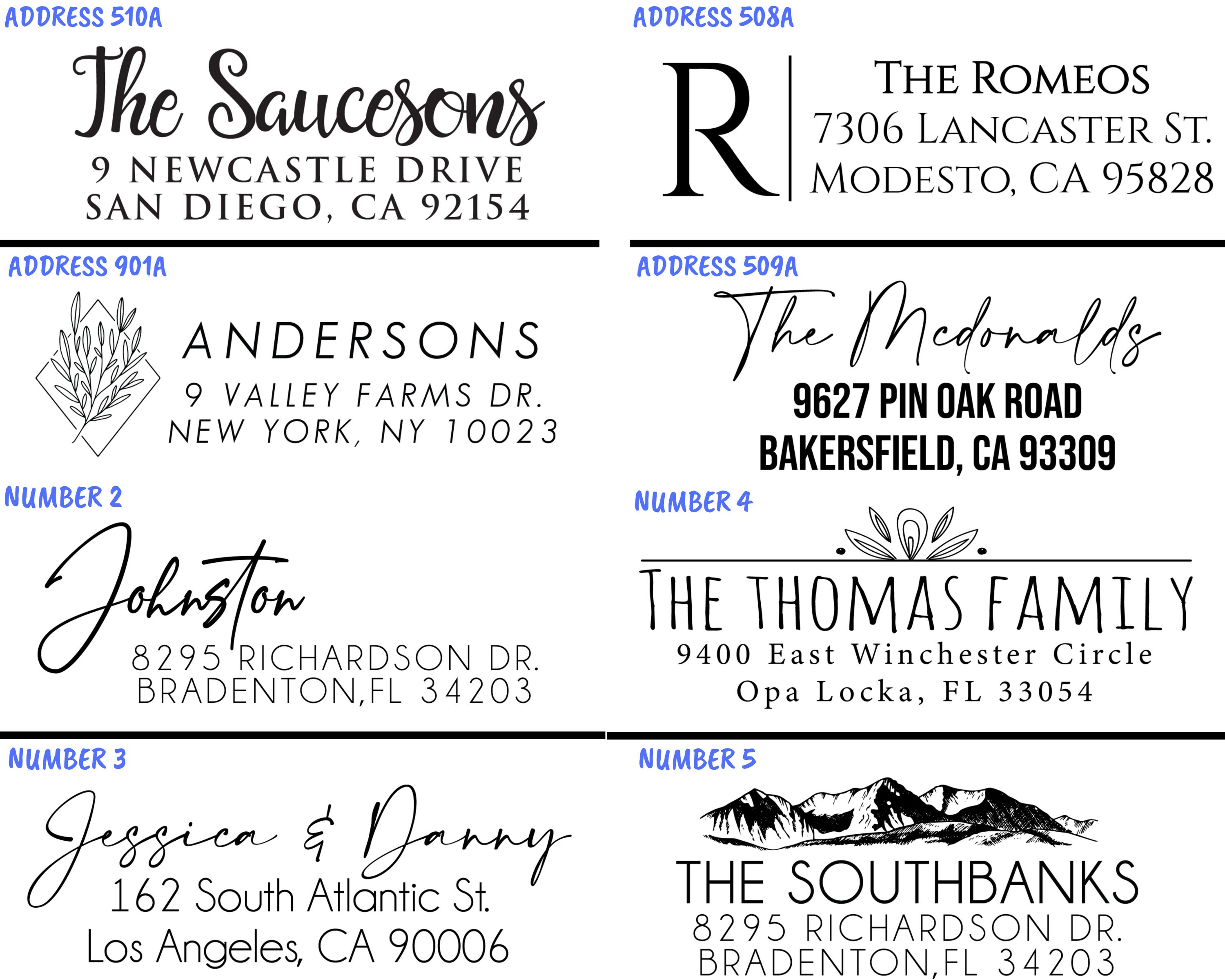 Address Stamp Return Address Stamp Self Inking Custom - Etsy