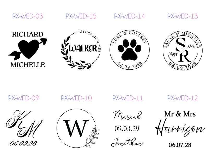 Personalized Wedding Embosser, Custom Monogram Seal, Invitation Stamp ...