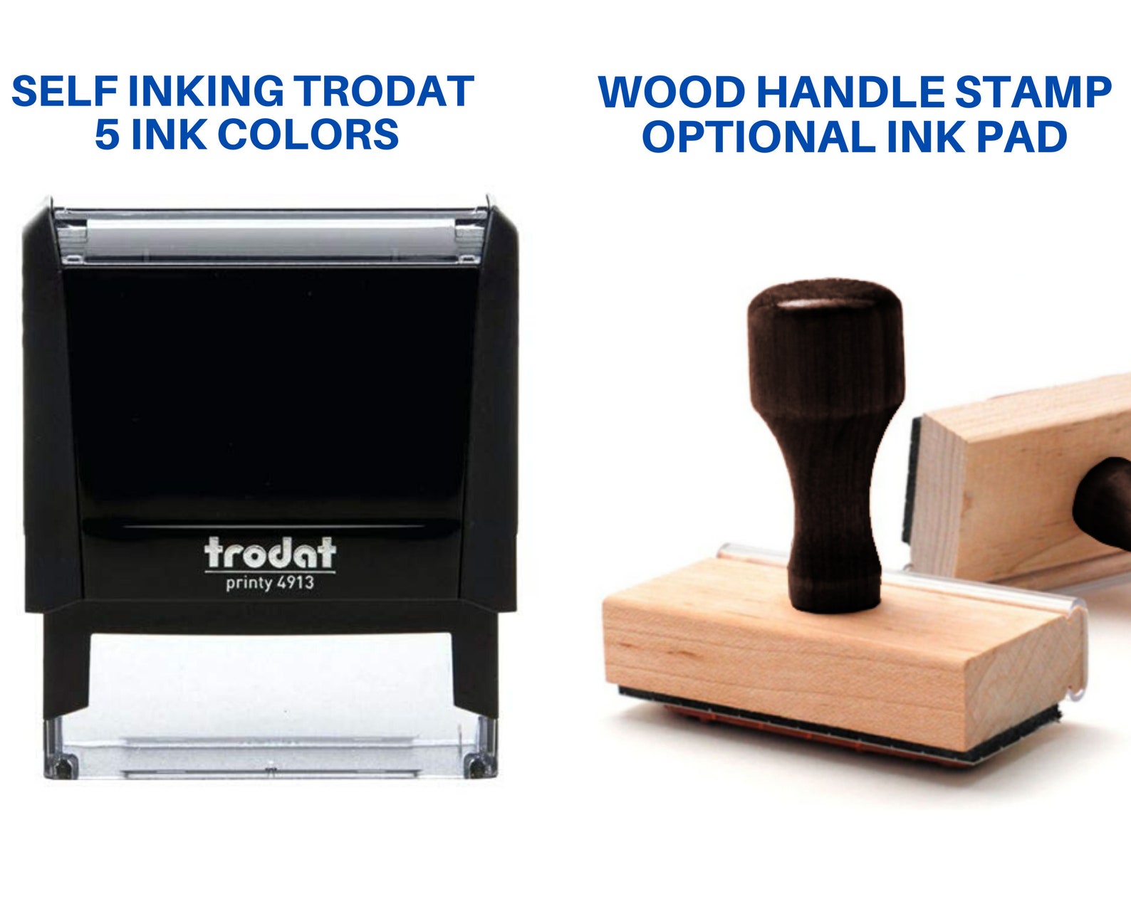 Name and Address Stamp Custom Self-inking Stamp Self Ink | Etsy