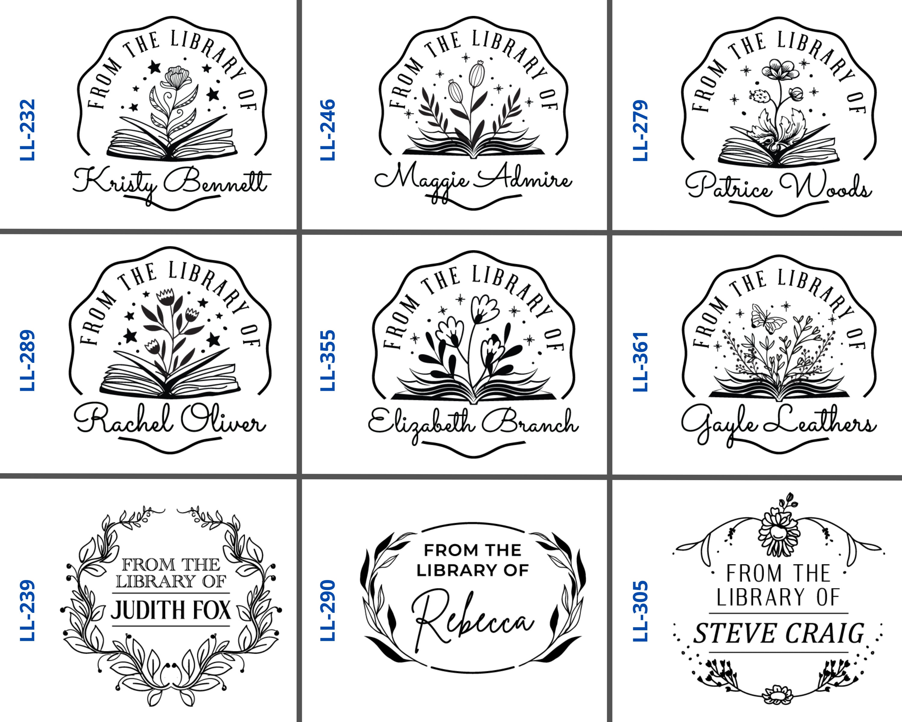 This Book Belongs To Personalized Book Stamp Custom From the - Etsy