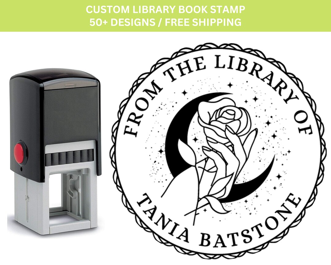 Personalized Book Belongs to Stamp, Custom From the Library of Book ...