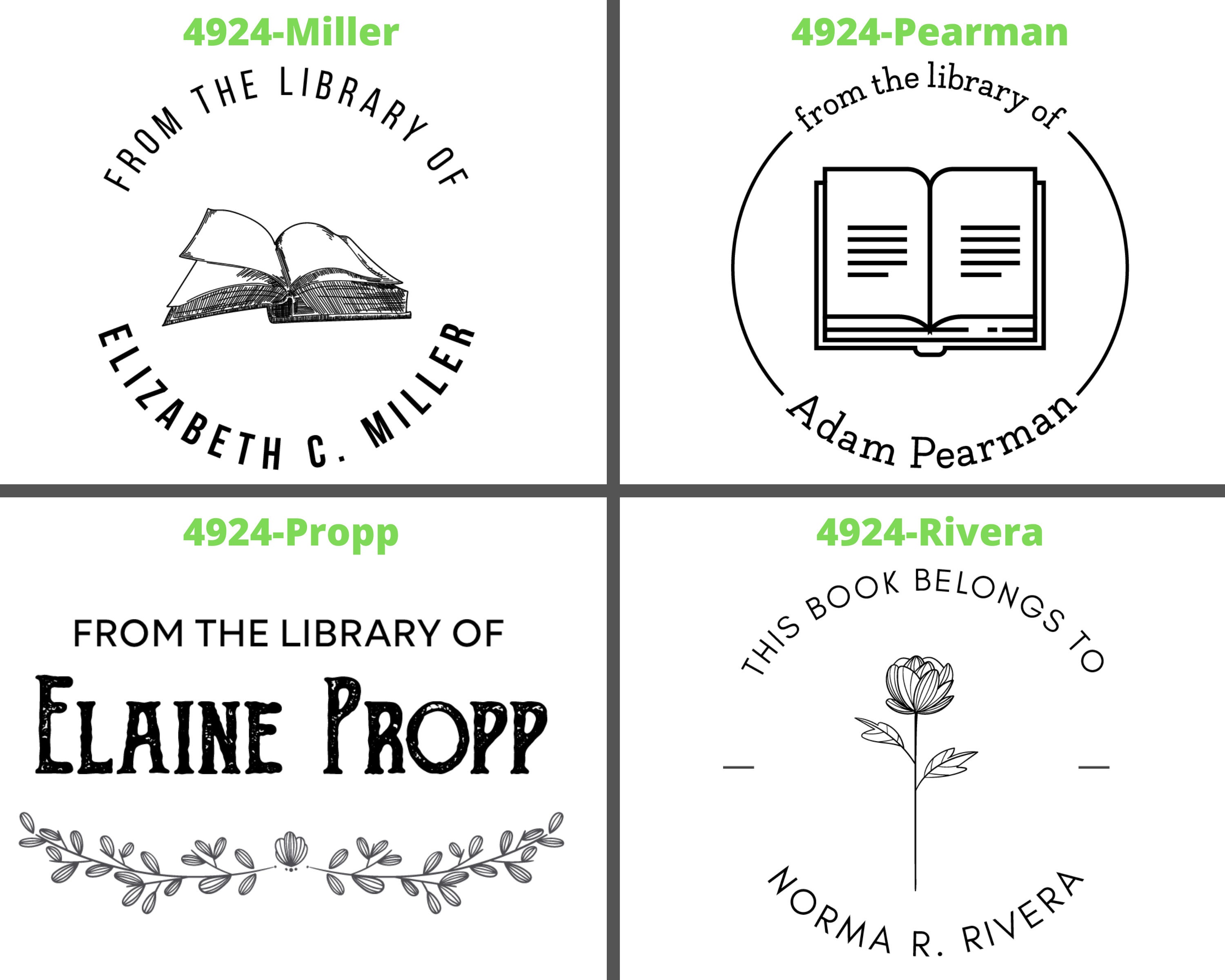 Library Stamp Custom Book Stamp Gifts for Book Lovers This - Etsy