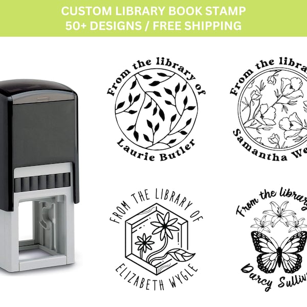 Personalized Book Stamps - Etsy