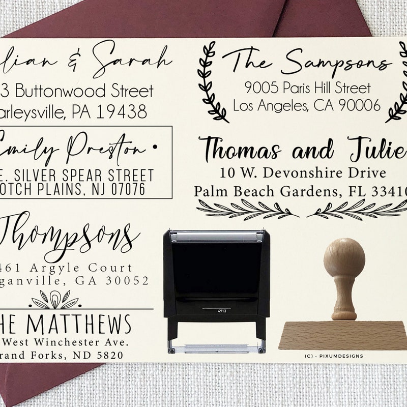 Custom Address Stamp - Etsy