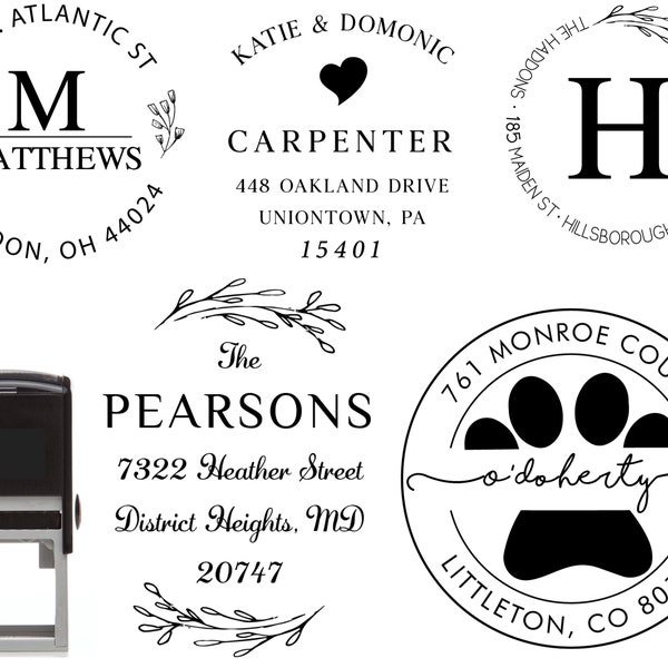 Monogram Address - Etsy