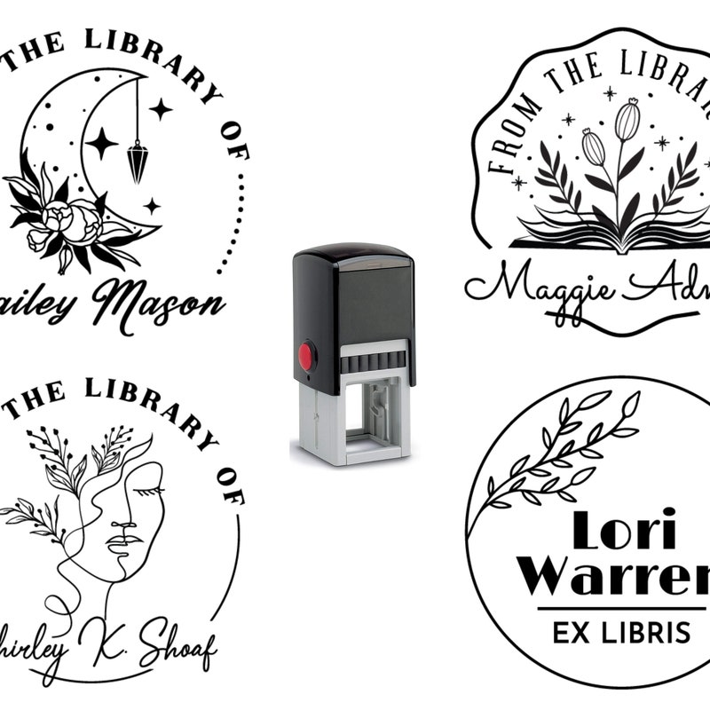 Personalized Book Stamps - Etsy