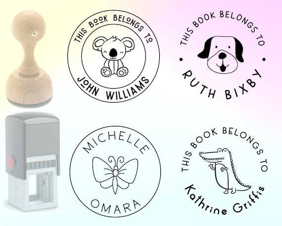 Stamps Paper Personalized Name Stamp Kids Stamper Gift for Kids Kids ...