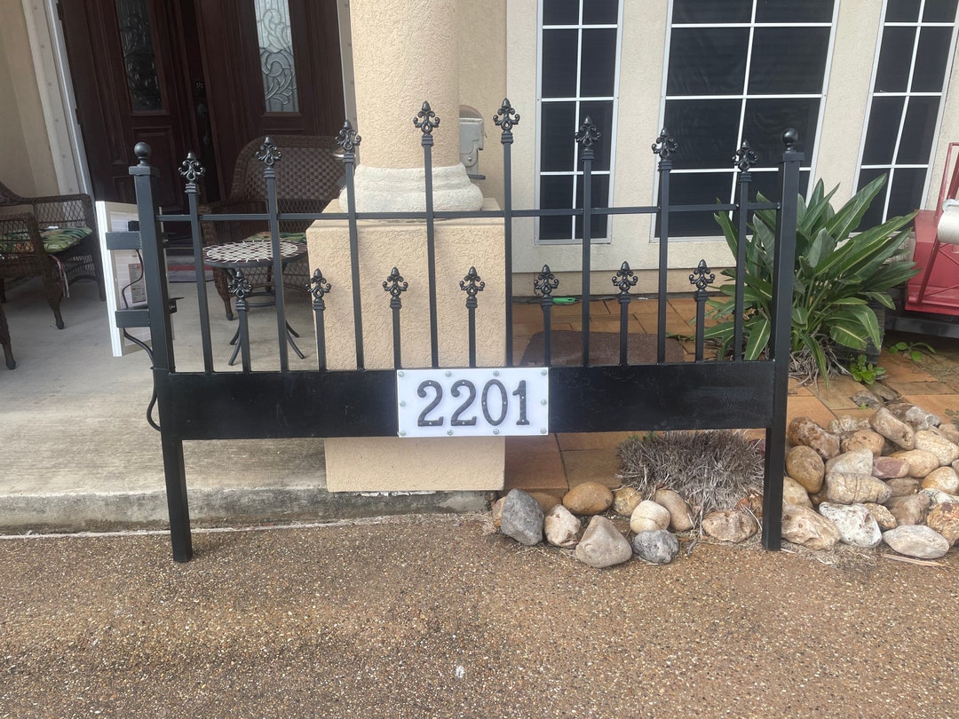 Custom Built House Number Sign / Street Number Sign - Etsy