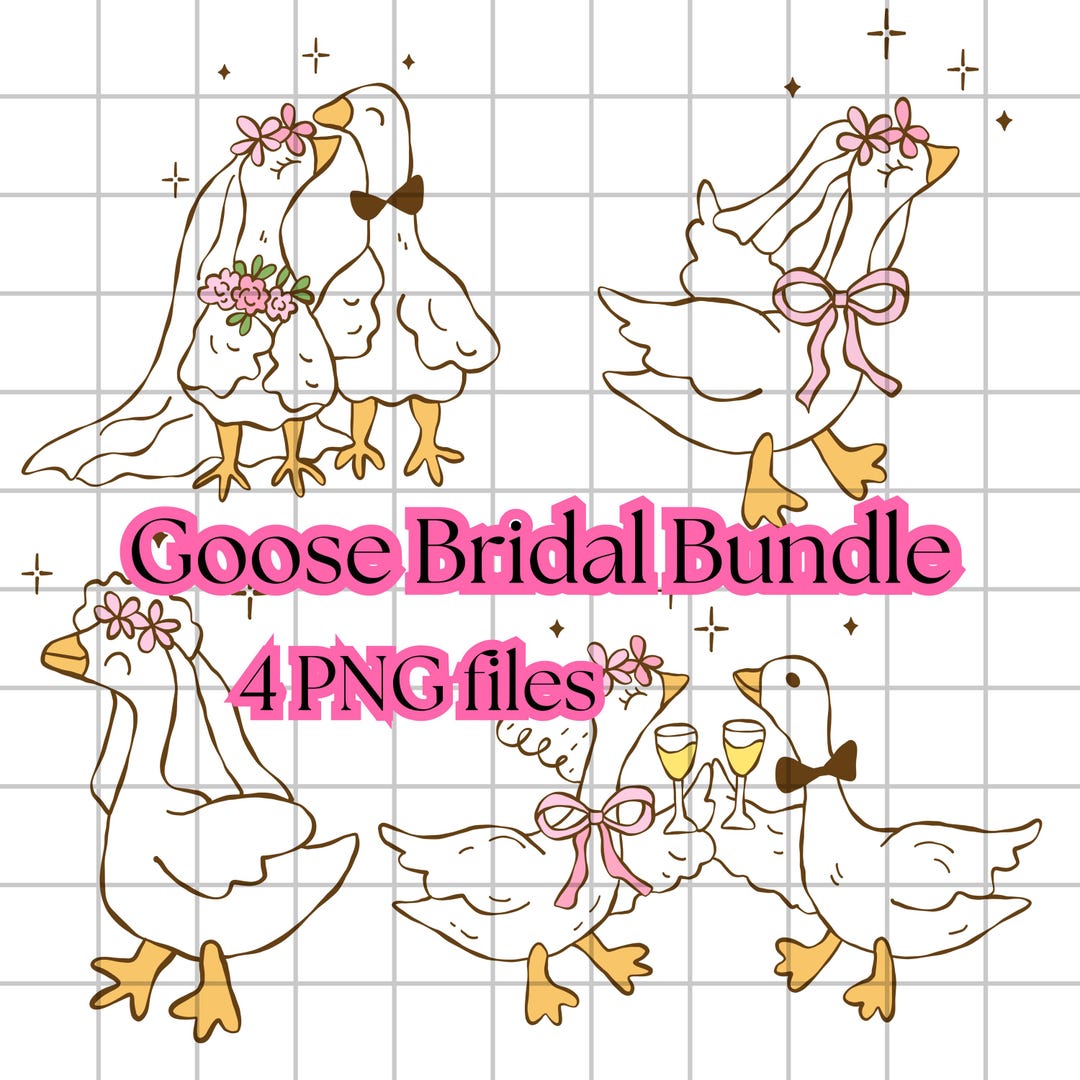 Just a Couple of Silly Geese PNG, Silly Goose Sublimation File, Bride ...