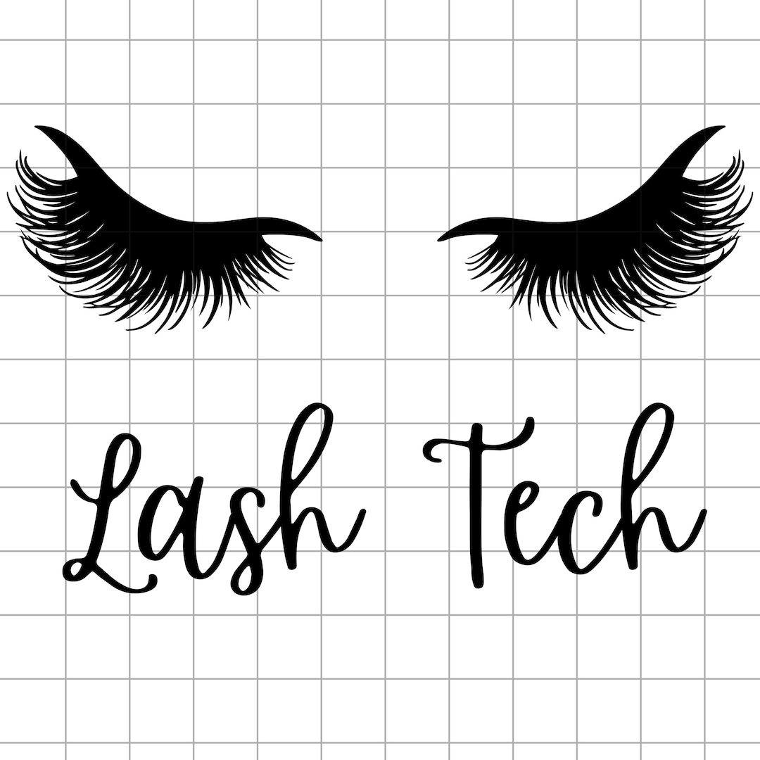 Lash Tech PNG, Lash Tech Sublimation Design, Glitter Eye Lashes, Lash ...