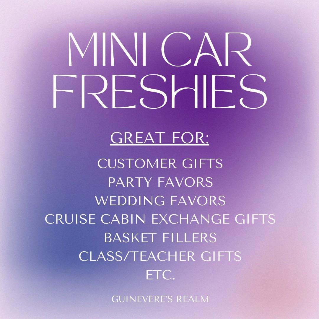 Mini Heart Car Freshies, Mini Air Fresheners, Thank You Gifts, Customer ...