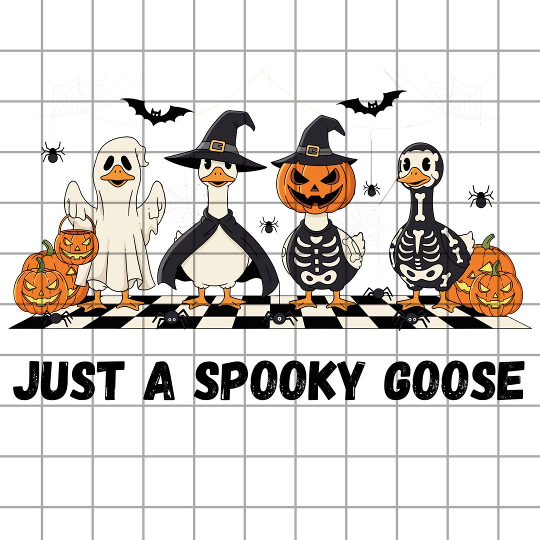 Just a Spooky Goose PNG, Silly Goose Sublimation File, Goose Design for ...