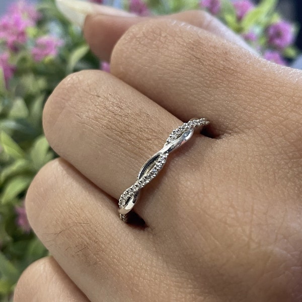 Rope Wedding Ring - Etsy UK