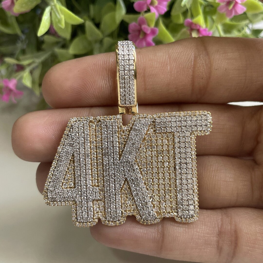 Custom Iced Out Letters Necklace,customized Name Pendant,custom Number ...