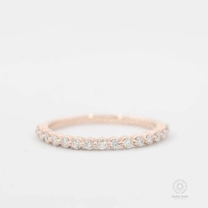 ON SALE 14K Solid Gold Single Prong Band - Etsy