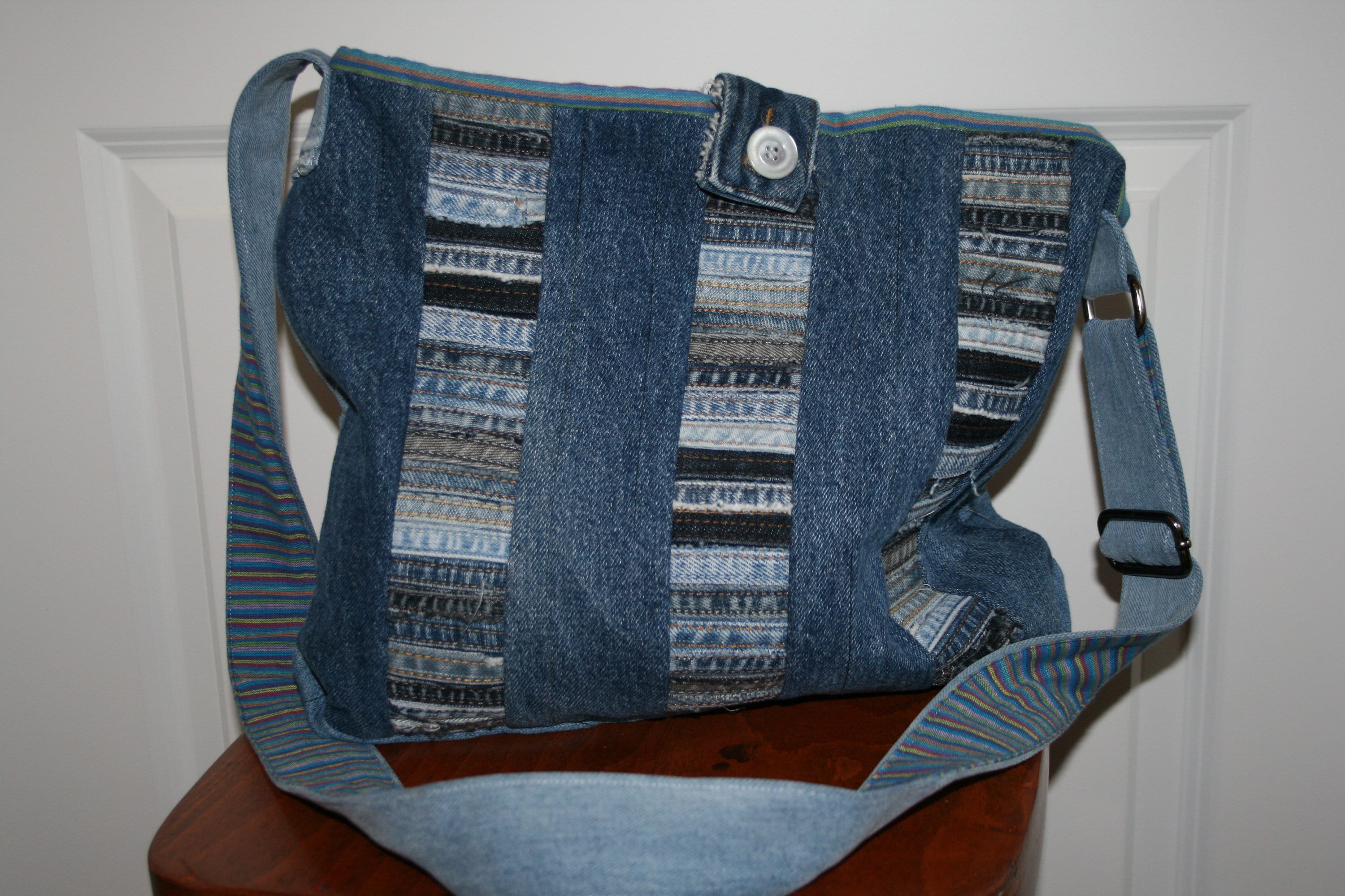 Recycled Bag-sustainable Tote Canvas Tote-shopping Bag-hand Made Bag ...