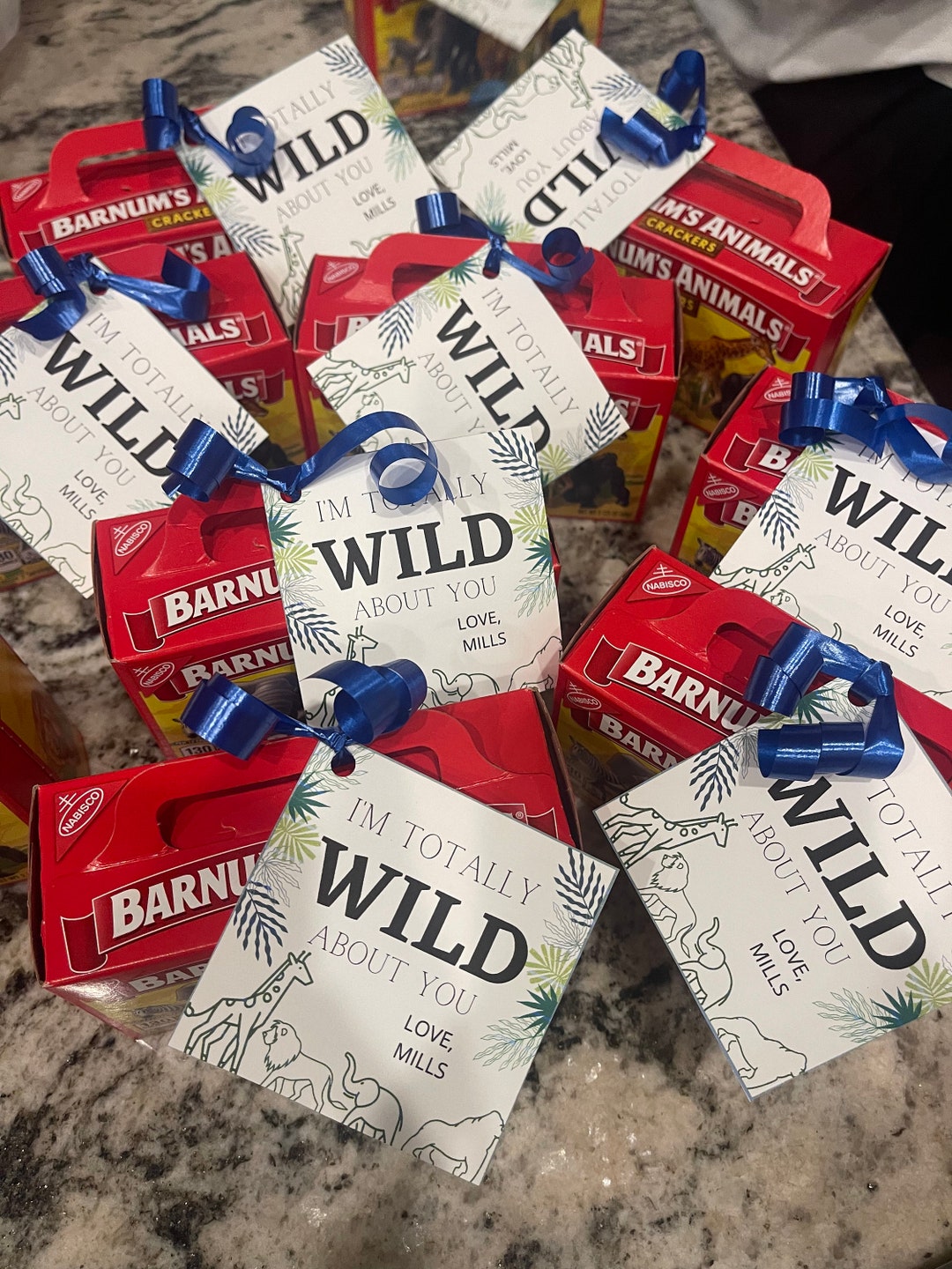 WILD About You Valentine's Day Printable Tag - Etsy