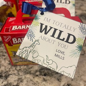 WILD About You Valentine's Day Printable Tag - Etsy