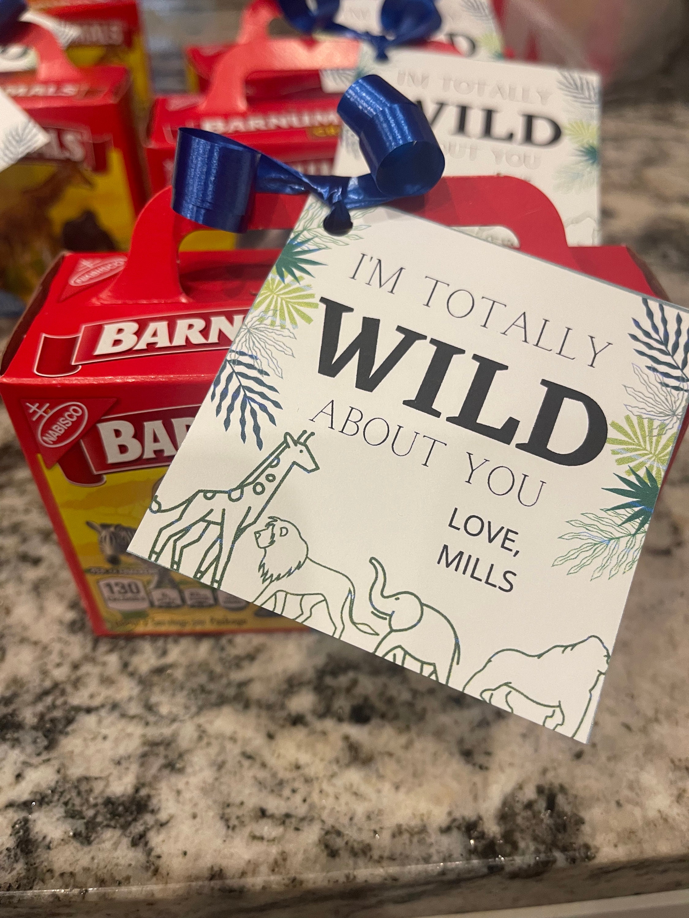 WILD About You Valentine's Day Printable Tag - Etsy