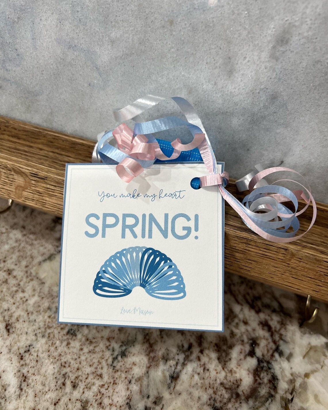 You Make My Heart SPRING- Printable Valentine’s Gift Tag - Etsy