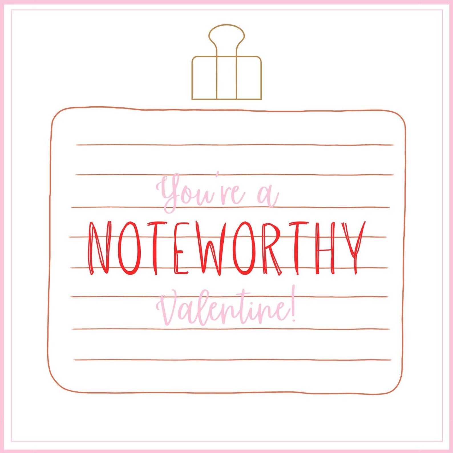 You’re a Noteworthy Valentine - Etsy
