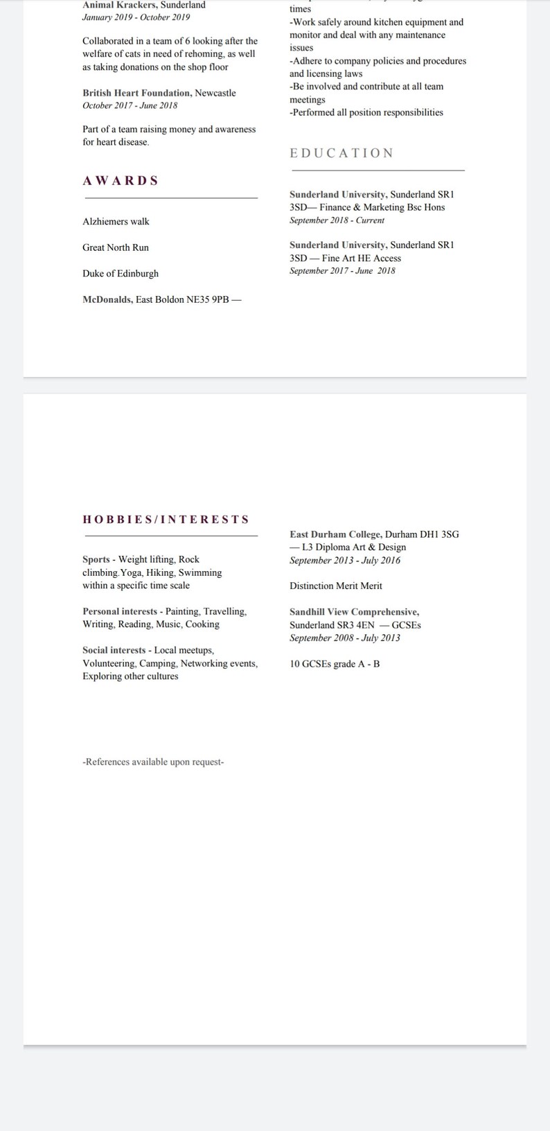 Classic Resume Template - Etsy