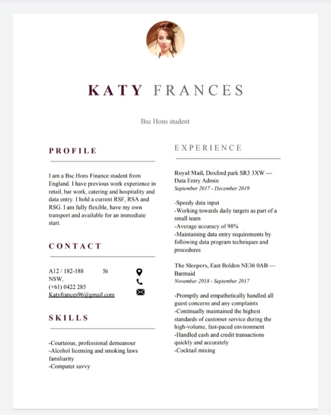 Classic Resume Template - Etsy