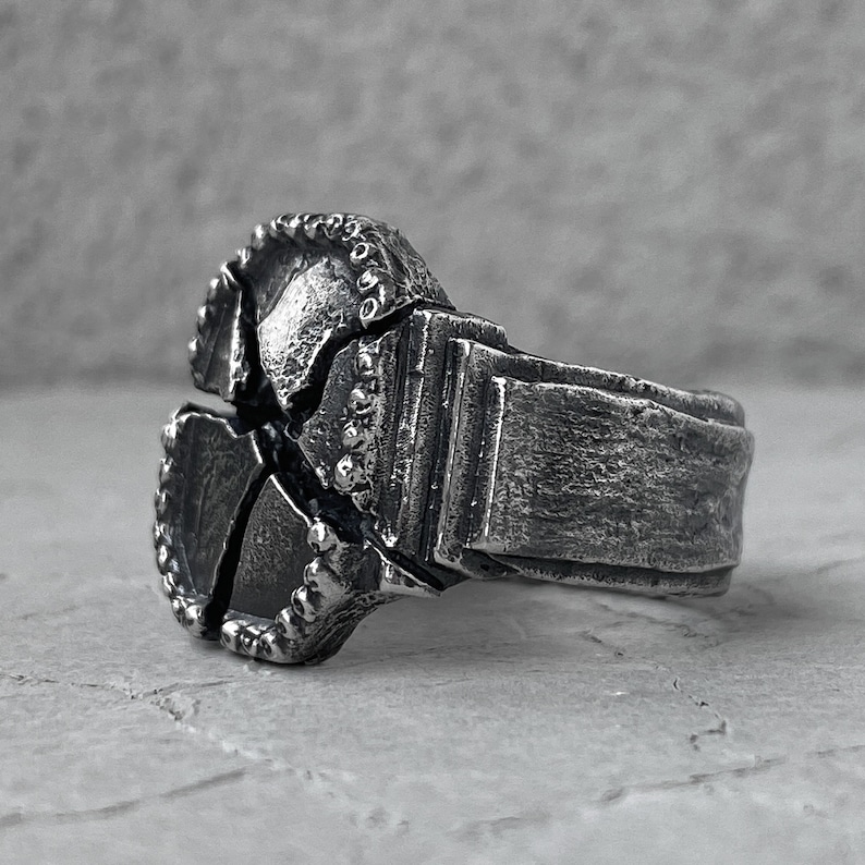 CENTURION Ring a Wide Brutal Ring With an Roman Motifs and | Etsy