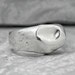 Liquid Ring-wide Band of Silver Resembles Liquid - Etsy