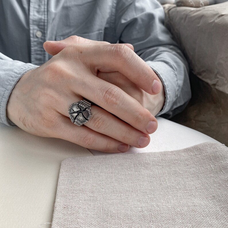 CENTURION Ring a Wide Brutal Ring With an Roman Motifs and | Etsy
