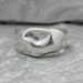 Liquid Ring-wide Band of Silver Resembles Liquid - Etsy