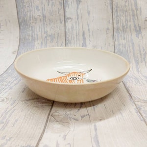 Highland Cow Pasta Bowl Maccoo Farmhouse Design Gift - Etsy