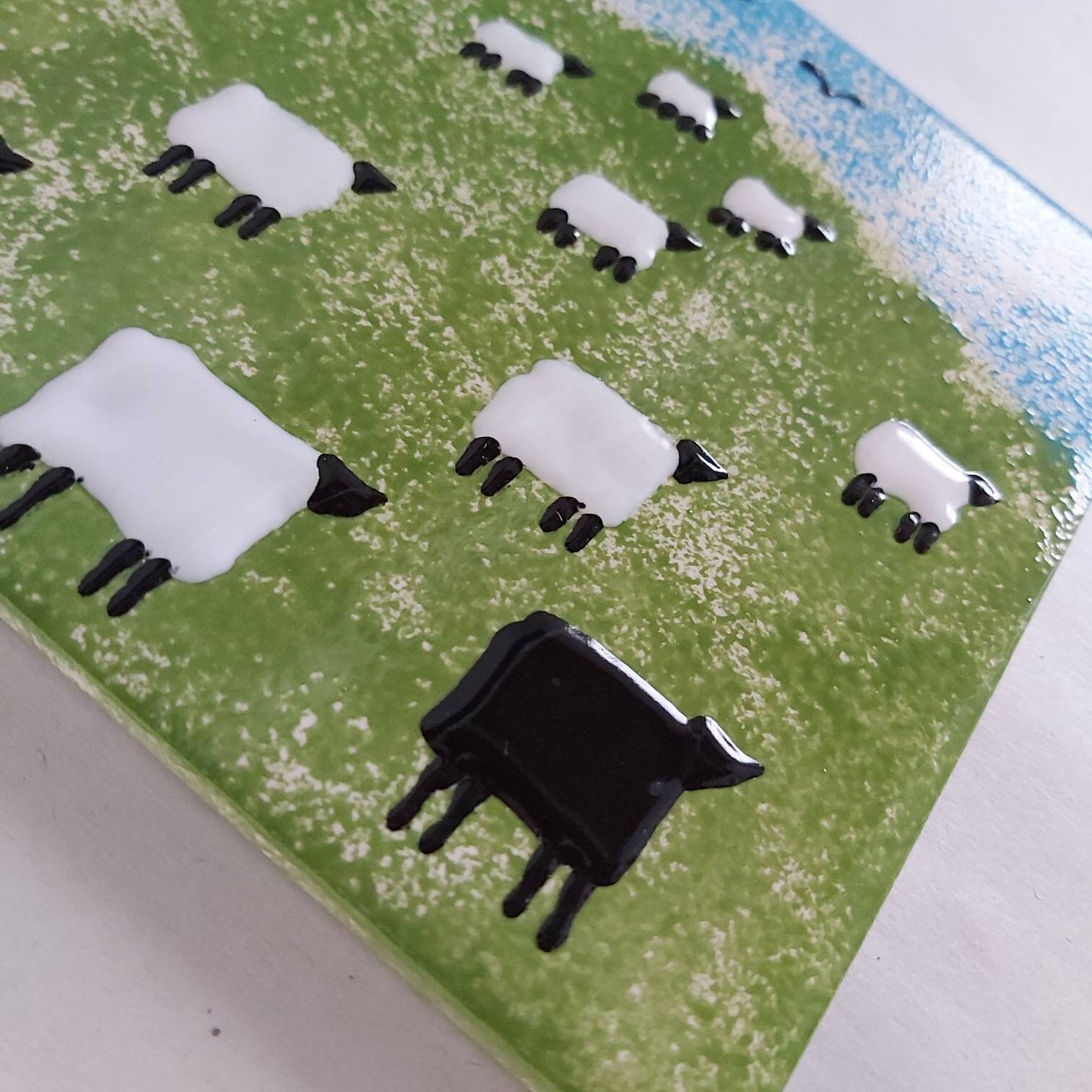 Sheep Pot Stand. Ceramic Tile With Clear Rubber Feet. 6 Inches - Etsy UK
