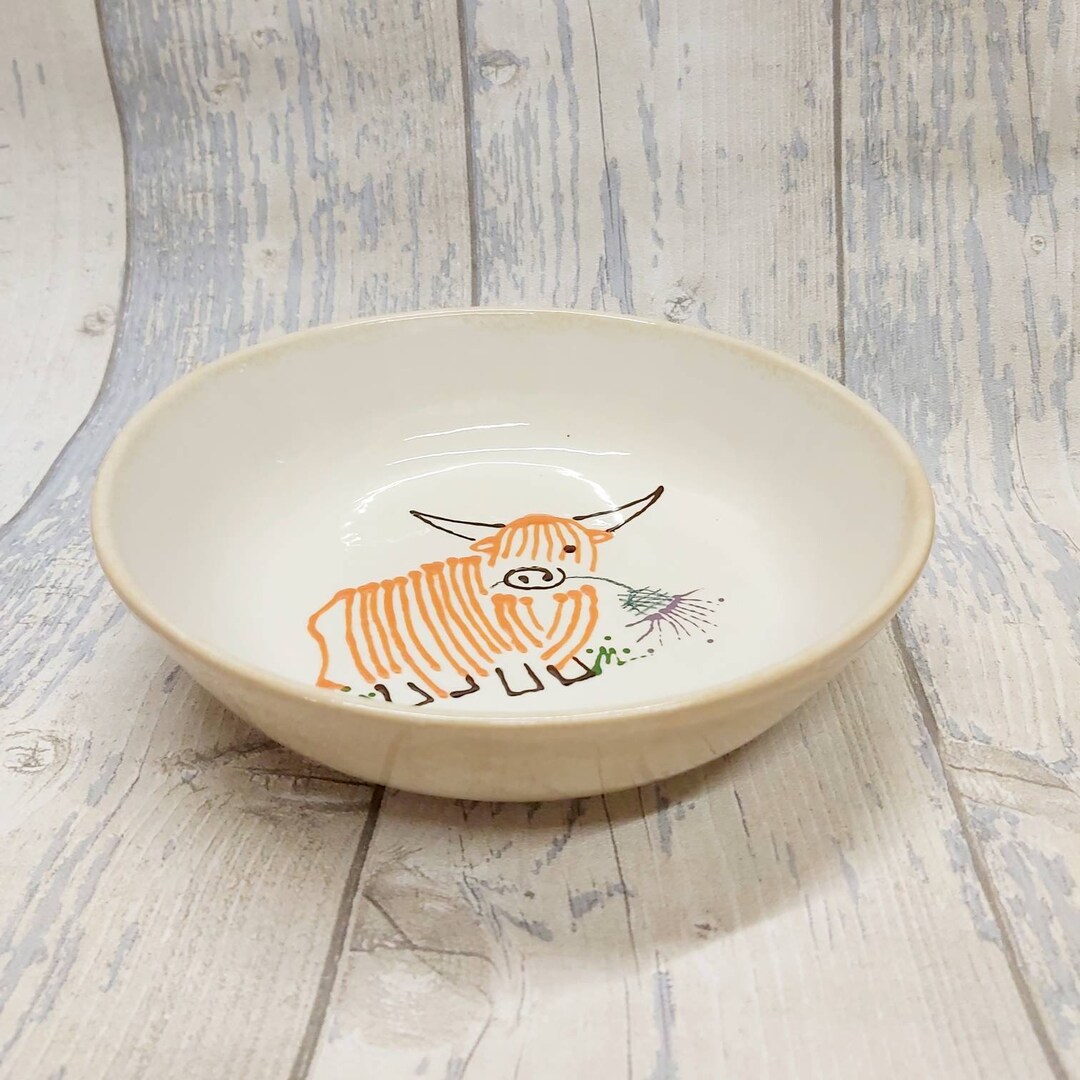 Highland Cow Pasta Bowl Maccoo Farmhouse Design Gift - Etsy