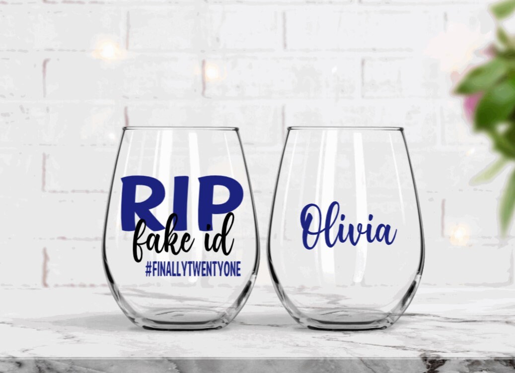 21st Birthday Gifts for Her RIP Fake Id 21st Birthday Gift | Etsy