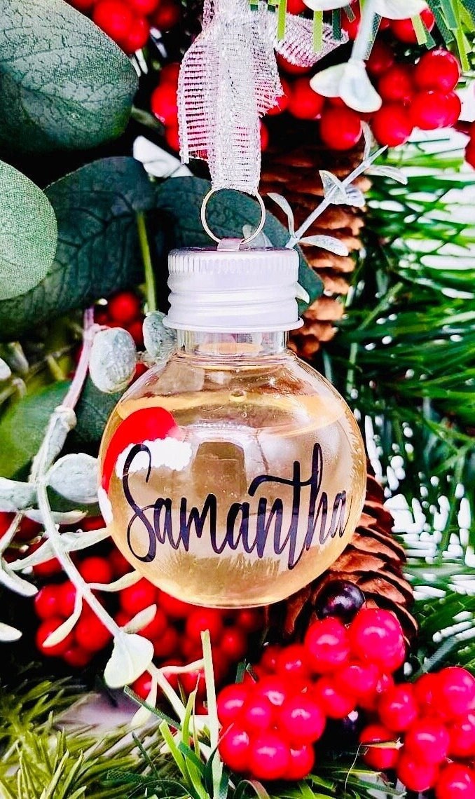Christmas Booze Balls, Christmas Party Favors, Booze Ornaments ...