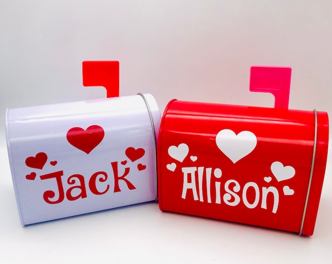 Personalized Valentine's Day Mailbox for Kids, Valentine Gift Holder ...