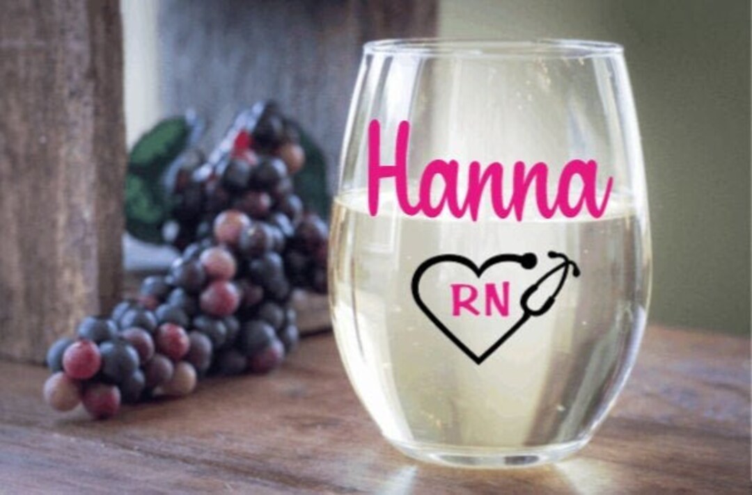 Nurse Wine Glass Gift, RN Graduate Gift, LPN Gift, Nurse Appreciation ...