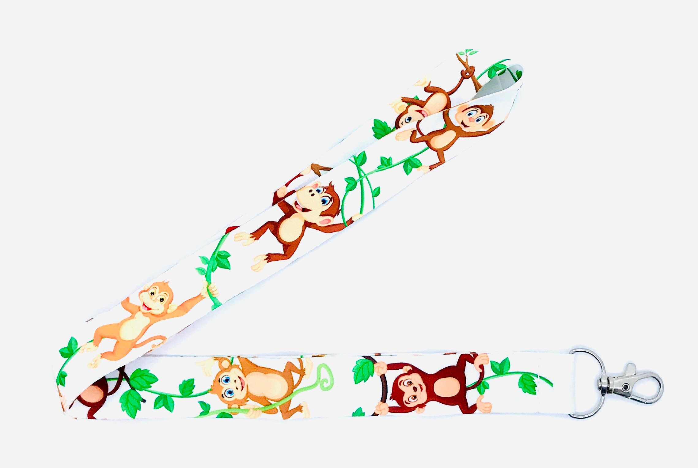 Monkey Jungle Lanyard - Etsy UK